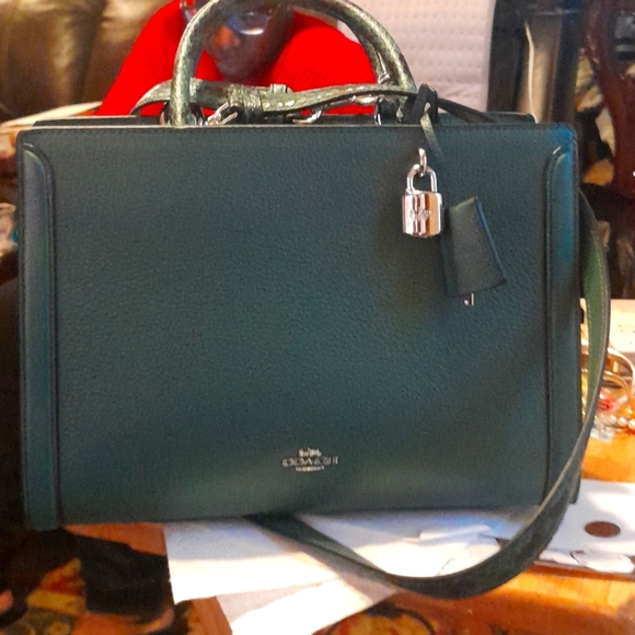 Coach | Bags | Coach Forest Green Bag | Poshmark